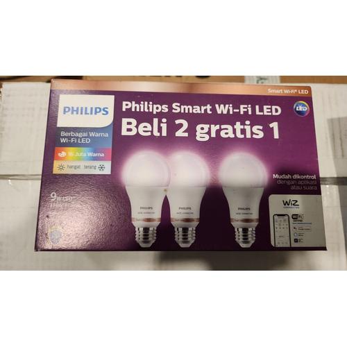 Jual Philips - Wi-Fi Color+TunableWhite/9W A60 MP ID (PACK) - Kota ...