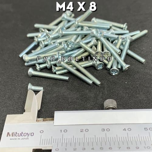 Jual Baut JF Obeng Putih Galvanis M4x8 isi 100pcs - Kab. Bekasi ...