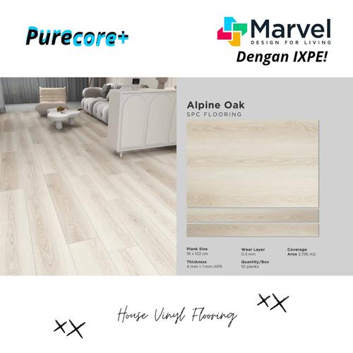 Jual lantai spc motif kayu 5mm Marvel purecore Alpine Oak/box - Jakarta ...