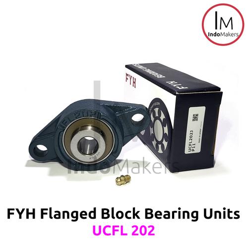 Jual Flanged Block Bearing Unit UCFL 202 - As 15mm FYH Japan - Kota ...