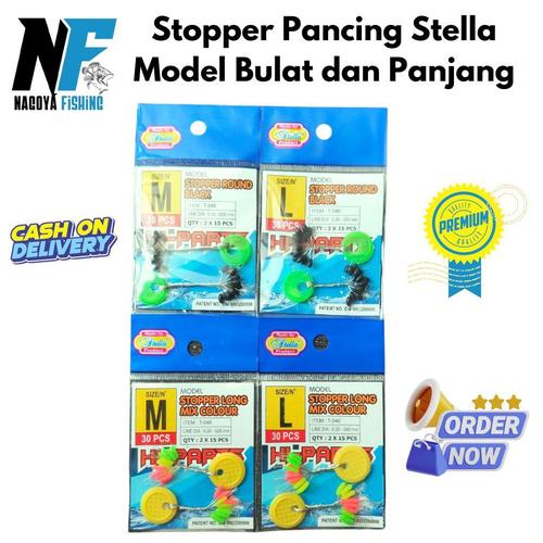 Jual Stopper Pancing/ Mancing Stella Harga Grosir - bulat hitam M ...