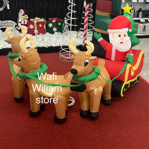 Jual Noelle 120 Cm Patung balon Boneka Santa Claus Sleigh Dekorasi ...