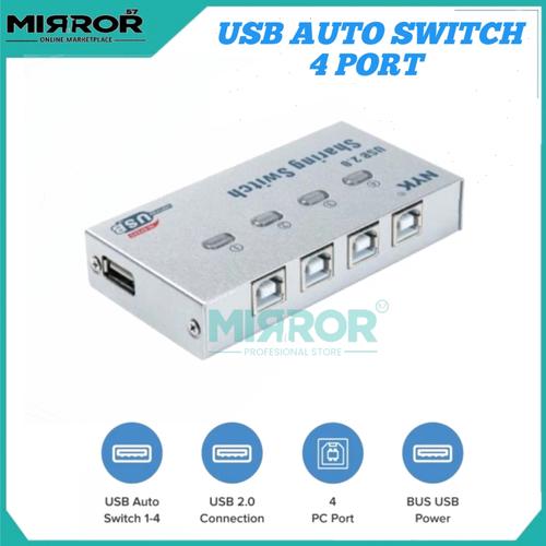 Jual Auto Switch Printer USB NYK 4 Port USB Sharing Switch 4 Port ...