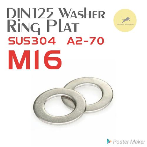 Jual Ring Plat M16 SUS304 - Jakarta Timur - Mekanikautomation | Tokopedia
