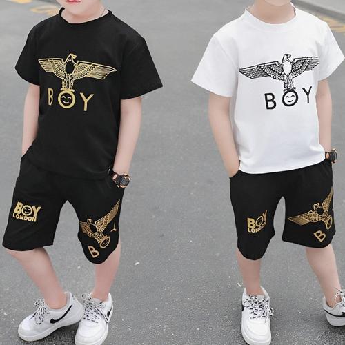 Jual setelan baju kaos anak laki laki BOY katun premium 2-13th - Putih ...