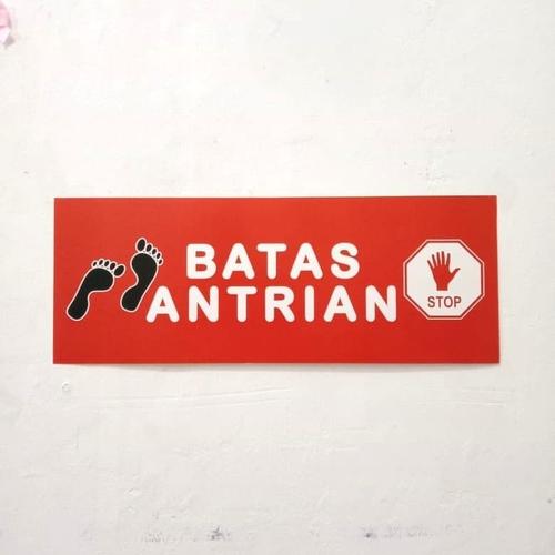 Jual Stiker Rambu Batas Antrian - Sign Sticker K3 Rambu Safety - Kota ...