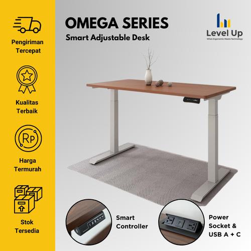 Jual Fullset Meja Elektrik OMEGA Smart Adjustable Standing Desk Dual ...