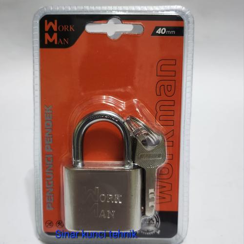 Jual Gembok Nekel Leher Pendek 40mm / Heavy Duty Lock Pendek 40mm ...