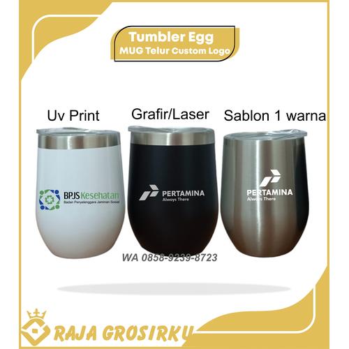 Jual Mug Egg 350ml Stainless Tumbler Telur Shape Cangkir Coffee Cup ...