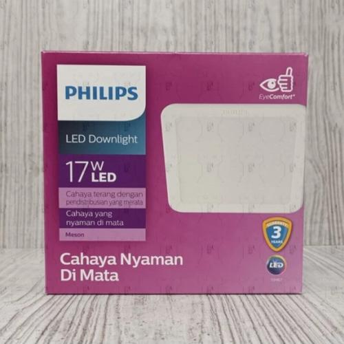 Jual Lampu downlight panel led 17wat kotak meson philips warna putih ...