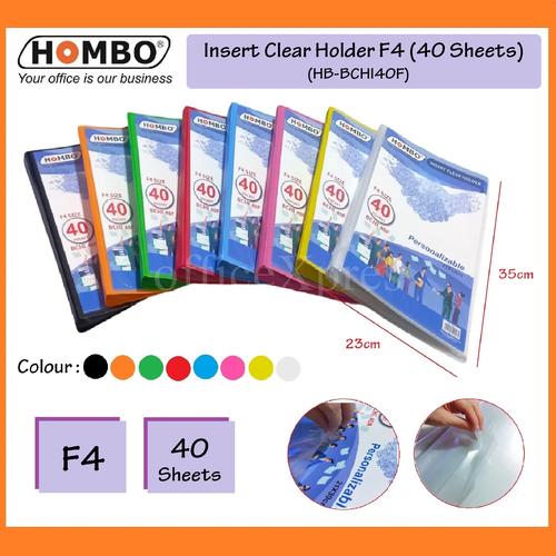 Jual Insert Clear Holder A4 F4 10,20,40 Lembar/ Map Plastik /Dokumen ...