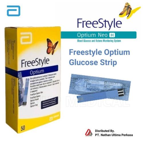 Jual Strip Gula darah /Glucose Alat Diagnosa ABBOT OPTIUM FREESTYLE 25 ...
