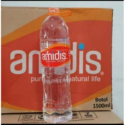 Jual Air Mineral AMIDIS 1500 ml isi 12 botol (khusus pengiriman instant ...