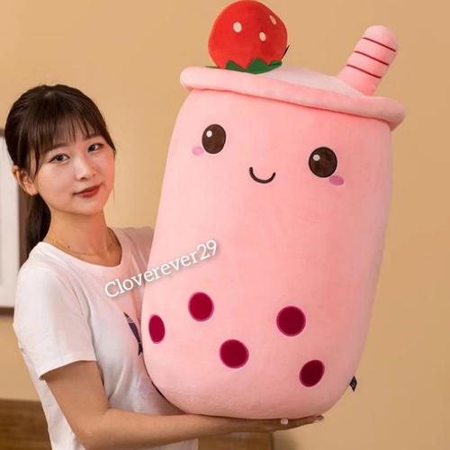 Jual Boneka Cute Boba Bottle Smile Tinggi 30cm - Strawberry - Jakarta ...