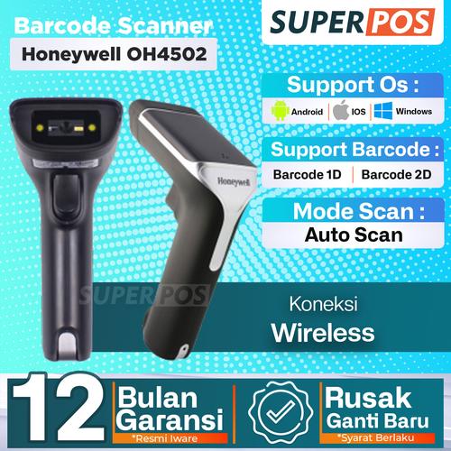 Jual Barcode Scanner Usb Wireless 2D Honeywell OH4502 Series - Jakarta ...