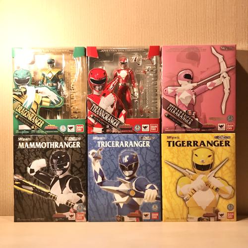 Jual SHF Zyuranger - Tyranno Mammoth Tricera Tiger Ptera Dragon Ranger ...
