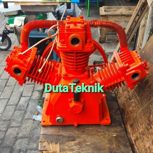 Jual Kepala mesin compressor kompresor angin bare tangki 5 hp 3 piston ...
