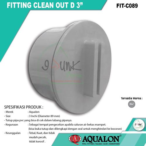 Jual Clean Out PVC D 3 Inch / Tutup Sepiteng 3 inch / Dop Drat ...