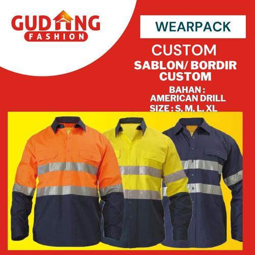 Jual Custom Wearpack/ Seragam/ Baju Tukang Free Sablon Bordir Banyak ...
