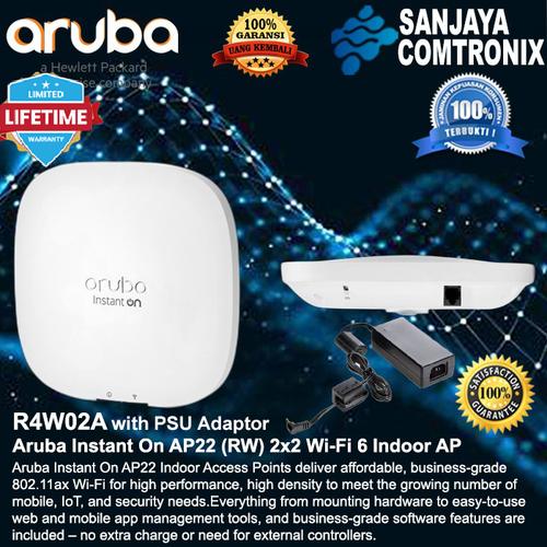 Jual HPE R4W02A Aruba Instant On AP22 802.11ax Wi-Fi6 (RW) 2x2 MU-MIMO ...