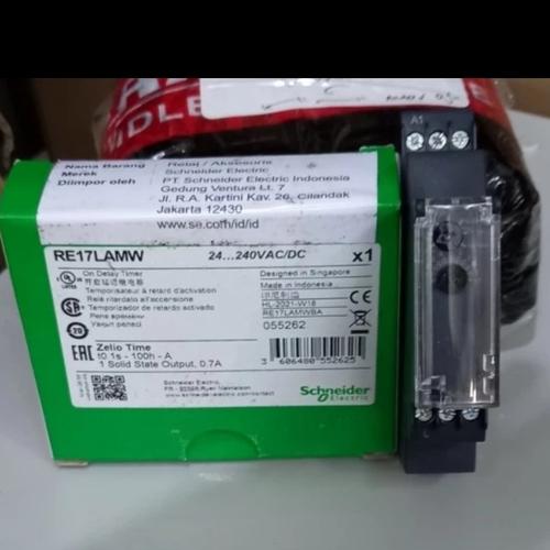 Jual RE17LAMW ZELIO ON DELAY TIMER 24.. 240VA/DC Schneider - Jakarta ...