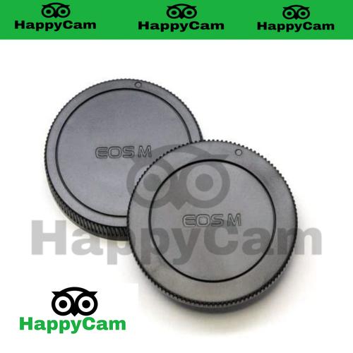 Jual Body Cap & Lens Rear Cap Cover Canon EOS M EFM Tutup Body Lensa ...