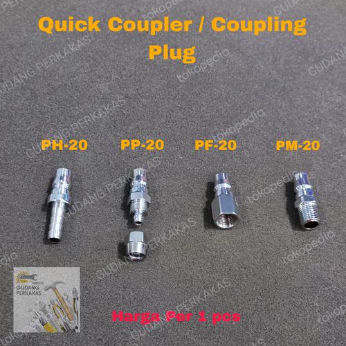 Jual Coupler PH PF PM PP - Quick Coupling Release Jantan PH20 PF20 PP20 ...