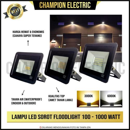 Jual Lampu Sorot LED Tembak 100W 200W 300W 400W 500W 100/200/300/500 Watt - 100 Watt, Putih ...