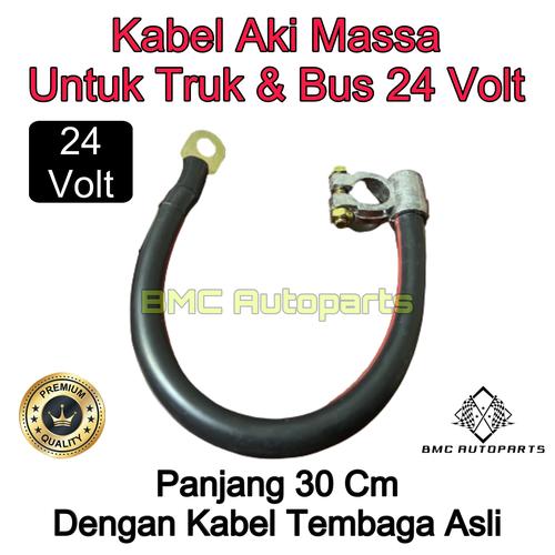 Jual Kabel Aki Massa 24 Volt Truk & Bus 30 Cm Full Tembaga / Kabel Masa ...