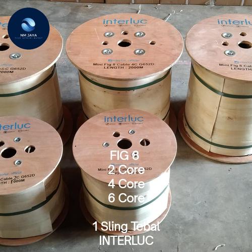 Jual Kabel Fig 8 FO 2 Core 4 Core 6 Core 1 Sling Tebal 1KM 2KM Interluc ...