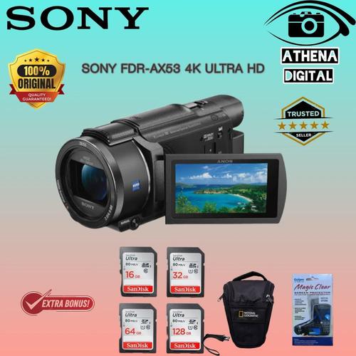 Jual SONY FDR AX53 4K ULTRA HD HANDYCAM CAMCORDER / SONY FDR AX53 - BOX ...