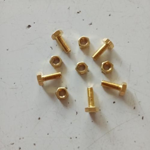 Jual baut+mur+ring plat kuningan asli, m6x30, kunci 10 - Kab. Tangerang ...