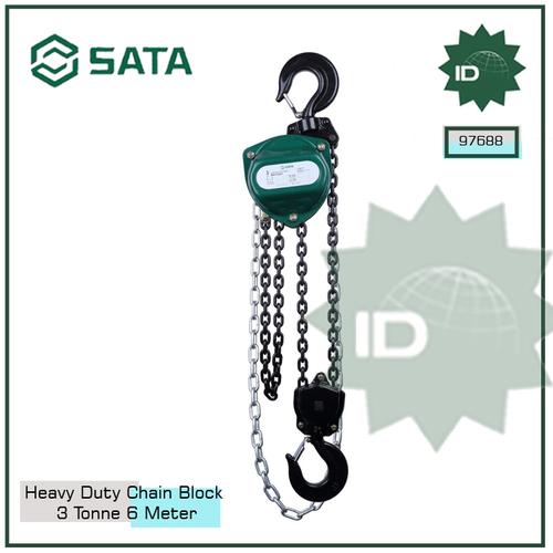 Jual Katrol 3 Ton 6 M 97866 Heavy Duty Chain Block 3 Tonne 6 Meter Sata ...