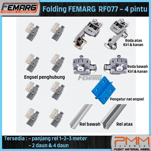 Jual Rel Folding wardrobe kitchen set RF 077 FEMARG pintu lemari lipat ...
