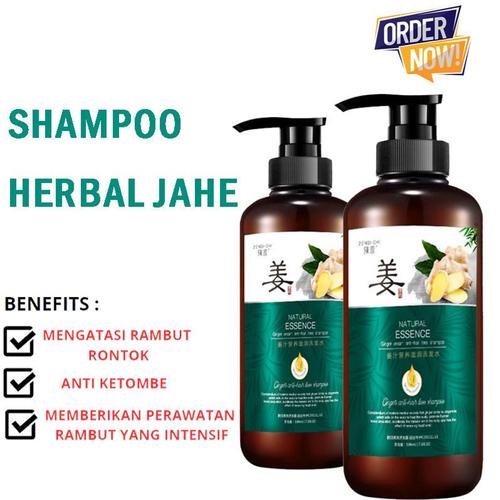 Jual Shampo Penumbuh Rambut Cepat Ginger Sampo Jahe Herbal Anti Rontok ...