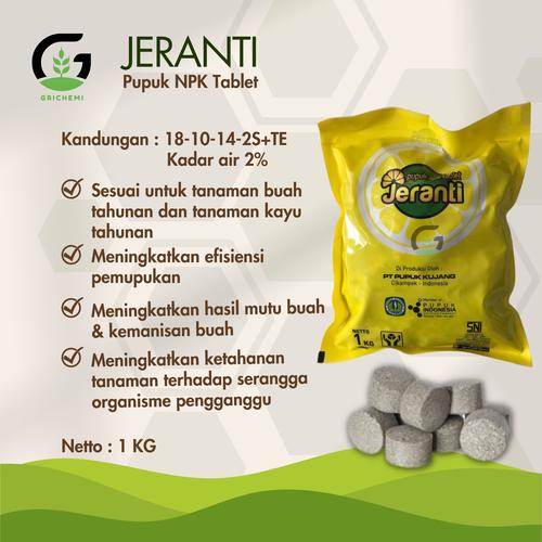 Jual PUPUK NPK TABLET JERANTI 1KG UNTUK TANAMAN BUNGA SAYUR BUAH ...