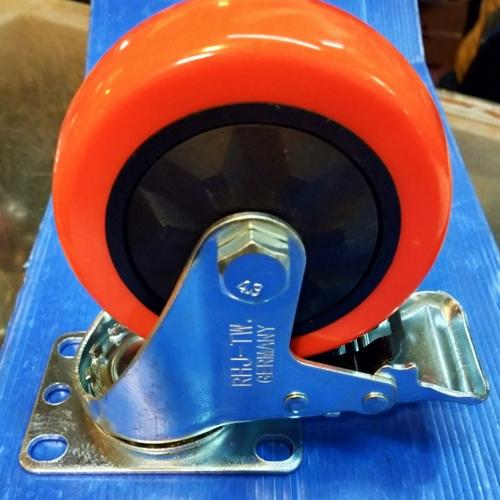 Jual Roda Troli 3 inch-5 inch RHJ-TW caster germany. PU merah hidup ...