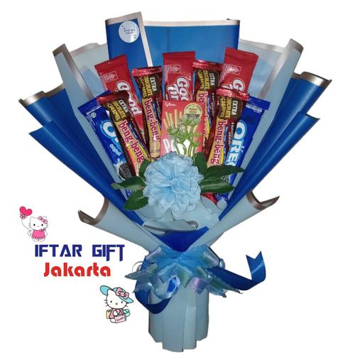 Jual BUCKET SNACK + BUNGA / BUKET SNACK WISUDA/ULTAH/SIDANG/VALENTINE ...