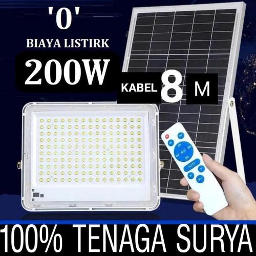 Jual Lampu Led tenaga surya-solar cell 200W panel Surya. - LED 200w ...