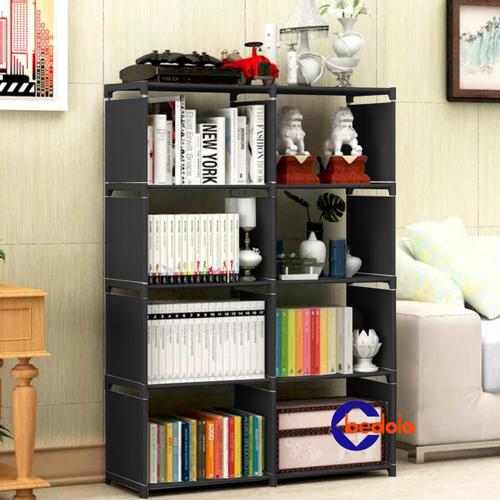 Promo Bedola 2 SISI Rak buku serbaguna RAK susun Lemari buku 8 kotak ...