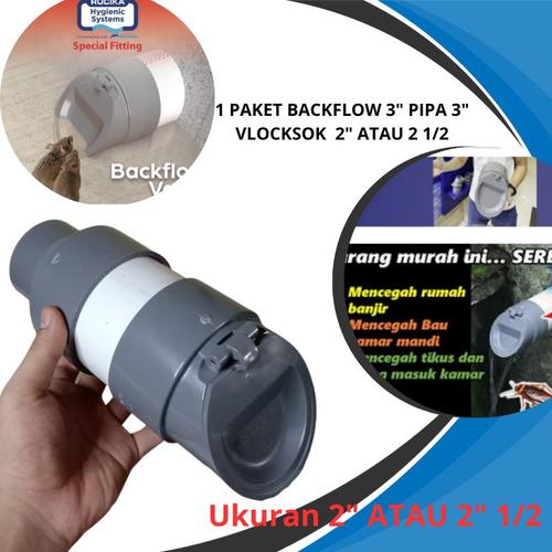 Jual Penutup Paralon Saluran Air Pipa Pvc 2 Inch Back Flow Katup Buka ...