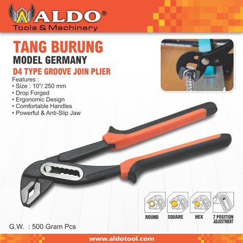 Jual TANG BURUNG MODEL GERMAN / JOIN PLIER / KUNCI PENJEPIT PIPA ALDO ...