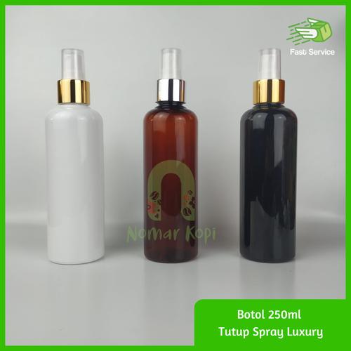 Jual Botol 250ml Tutup Spray Mist Neck 24 luxury Gold Dan Silver neck ...