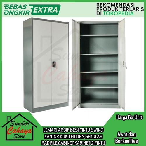 Jual [Kargo] LEMARI ARSIP BESI PINTU SWING KANTOR ALMARI RAK DOKUMEN ...