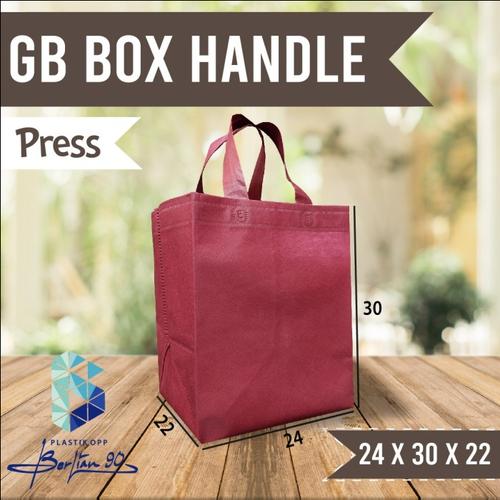 Promo Goodie Bag Box 22 x 24 / Tas Spundbond Alas Kotak / Tas kain ...