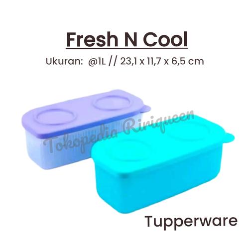 Jual Tupperware Fresh N Cool Tempat Penyimpanan Makanan 1L - Biru Ungu ...