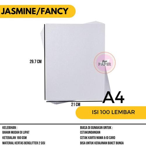 Jual Kertas Karton Jasmine A4 200gr - harga 100 lembar / Paper Flower ...