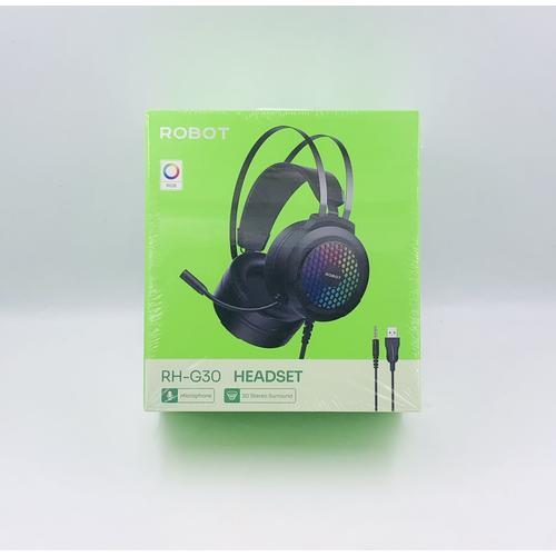 Jual HEADPHONE GAMING ROBOT RH G30 JACK 3.5MM LIGHT WEIGHT WIRED ...