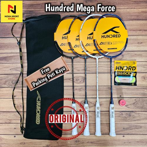Jual Raket Badminton Hundred Mega Force - White - Kab. Mojokerto - NOVA ...