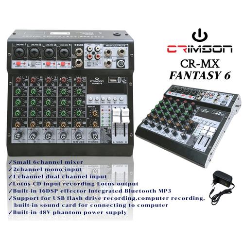 Jual MIXER AUDIO CRIMSON CR MX FANTASY 6 FANTASY-6 ORIGINAL 6 CHANNEL - Jakarta Barat - First ...